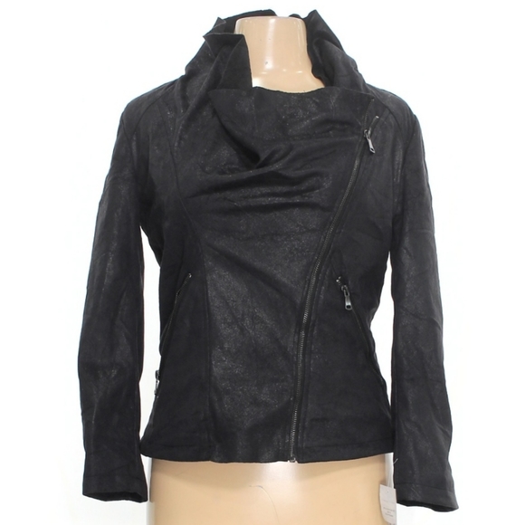 Signature Studio | Jackets & Coats | Signature Studio Drape Neck Faux ...
